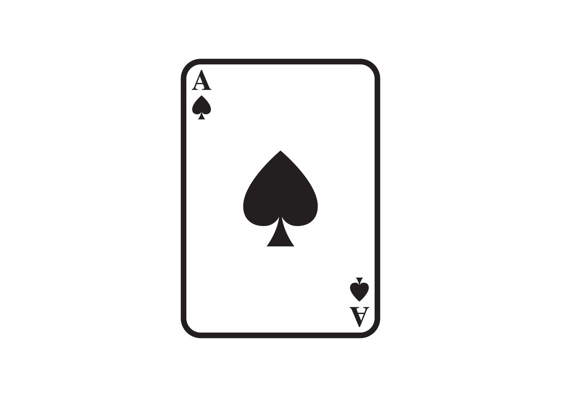 Aces Playing Cards SVG Ace of Spade Svg Ace of Heart Ace of - Etsy