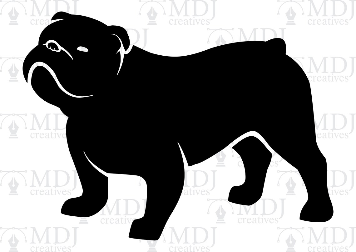English Bulldog 05 Svg Cut File English Bulldog SVG Cute | Etsy