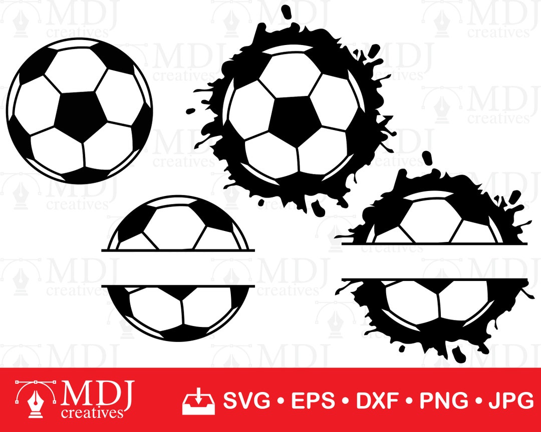 Soccer Ball Instant Download SVG, Paint Splatter Soccer, Soccer Ball ...