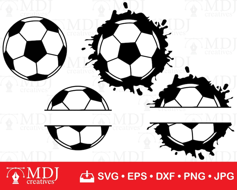 Soccer Ball Instant Download SVG Paint Splatter Soccer - Etsy