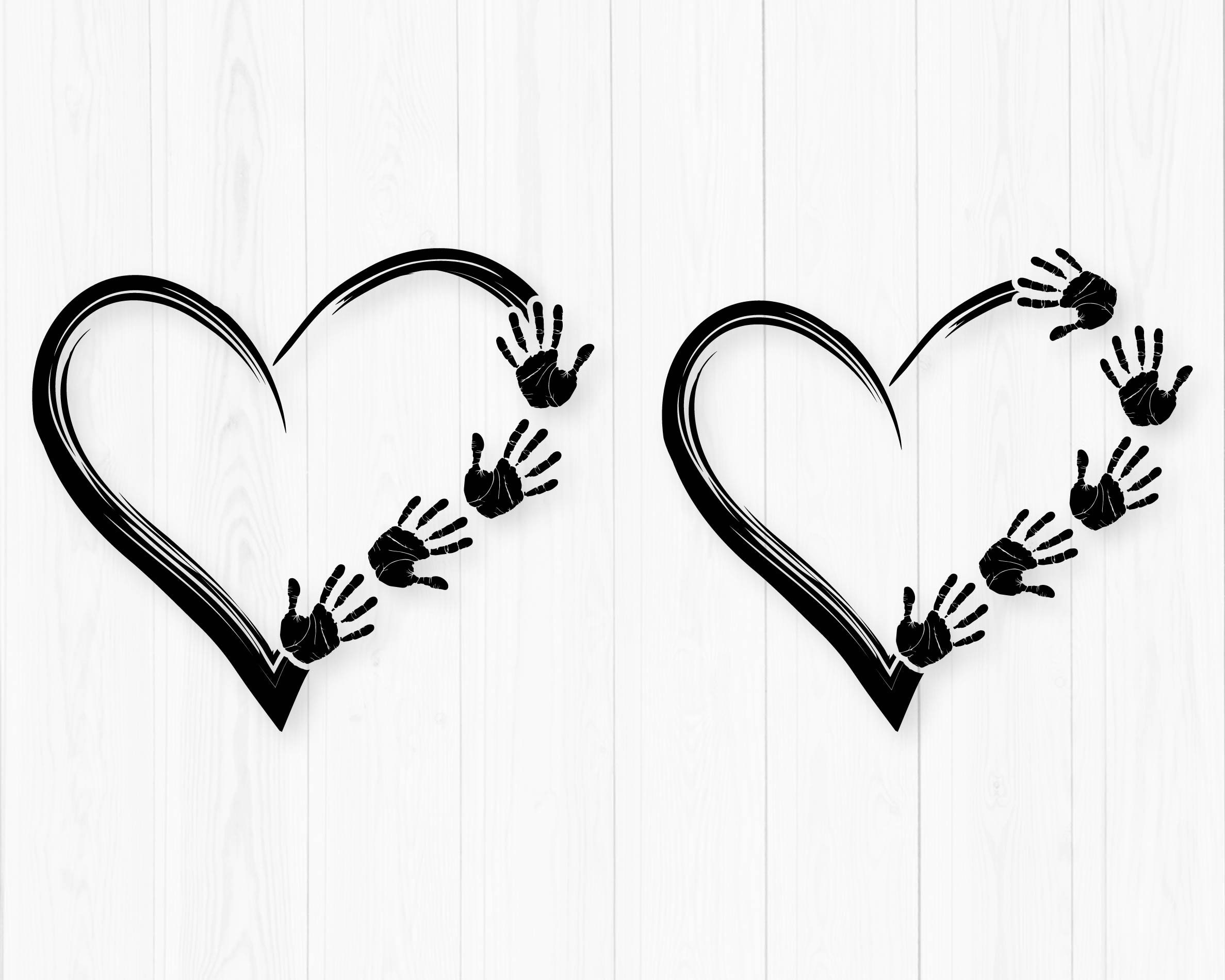 Heart Hand SVG Bundle Grandma Heart Svg Memaw Nonnie Aunt - Etsy