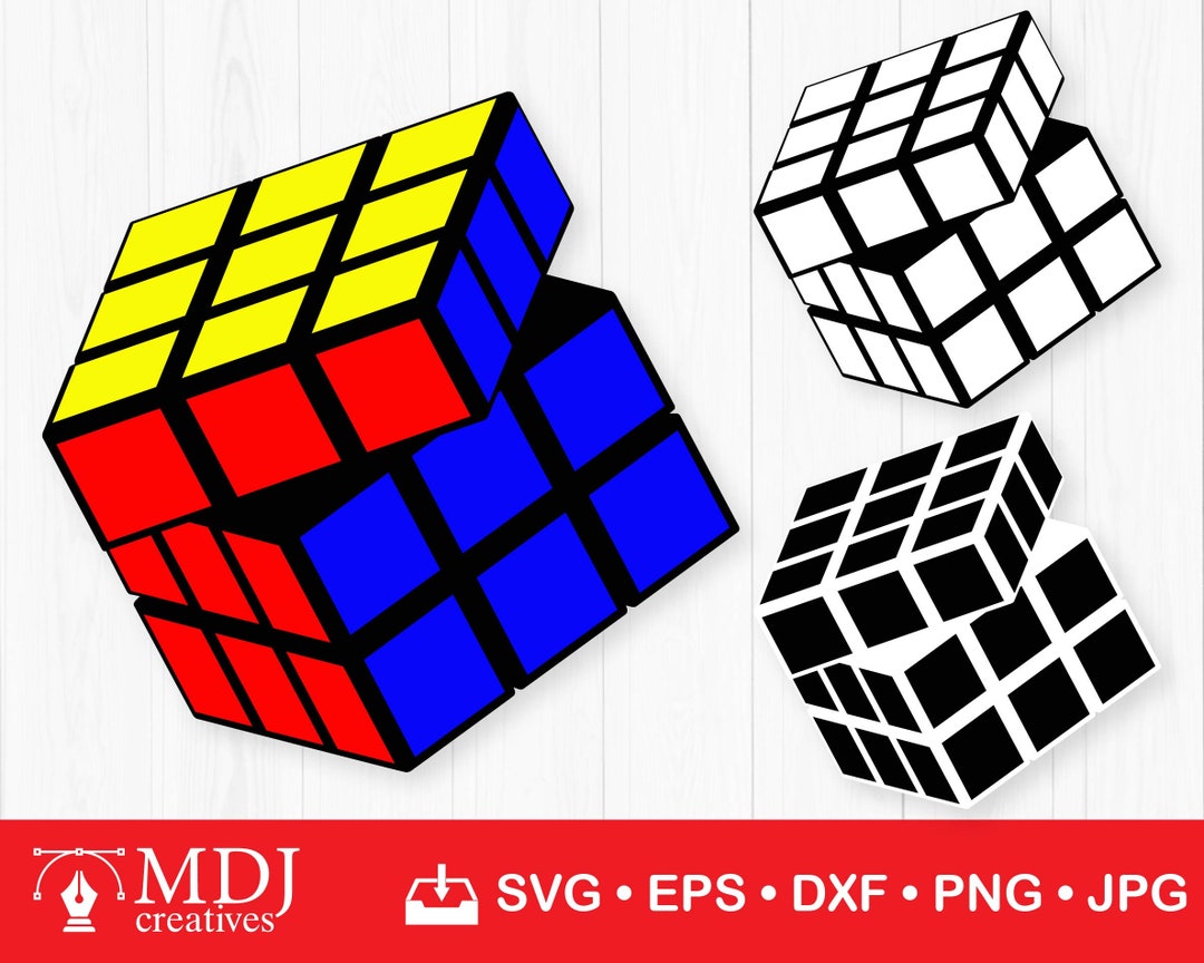 Rubiks Cube SVG, Cut File, Rubiks Cube Pattern, Rubiks Clipart, Cute SVG Cut Files - Etsy