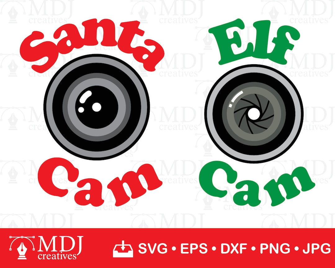 Santa Cam Elf Cam SVG: Christmas Ornament Cut File (digital Download ...