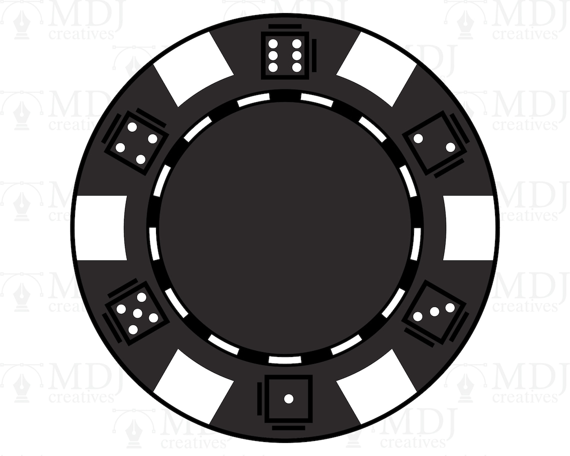 Poker Chip SVG Casino Chips Svg Poker Chip Svg Colored - Etsy