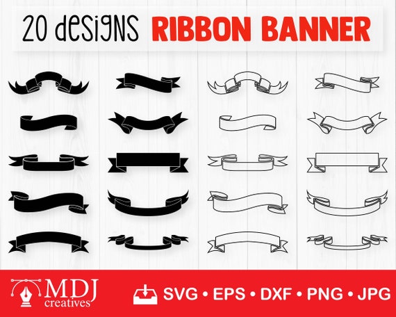 Ribbon Banner Bundle SVG Banner Svg Frame Svg Label Svg | Etsy