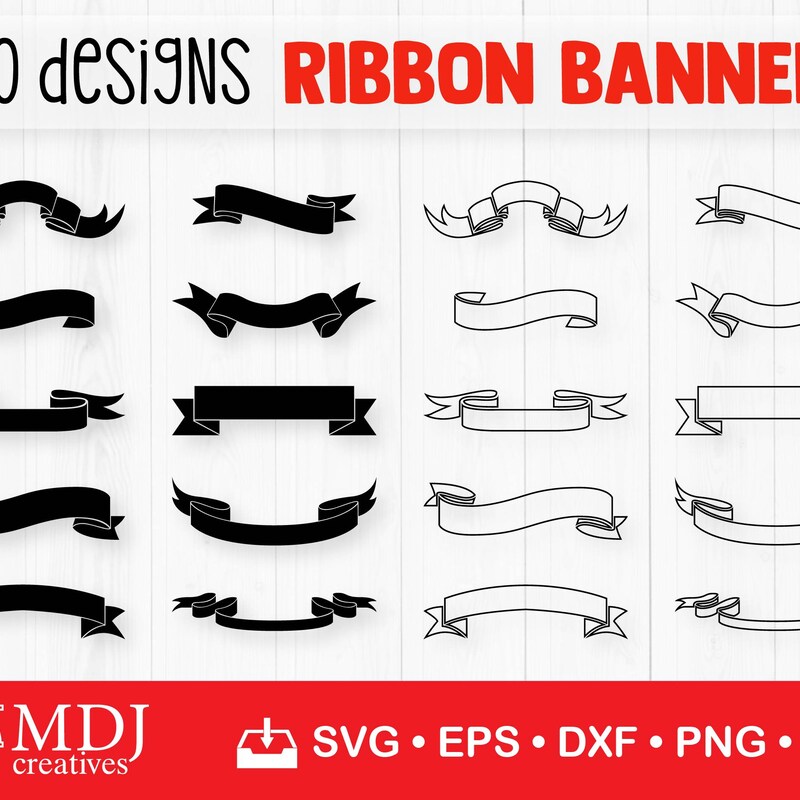 Ribbon Svg - Etsy