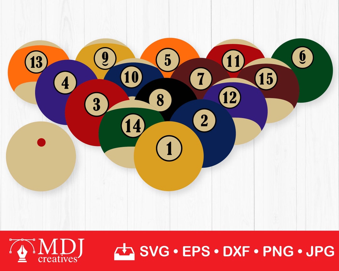 Billiards Ball SVG, Pool Svg, Billiards Svg, Billiards Clipart ...