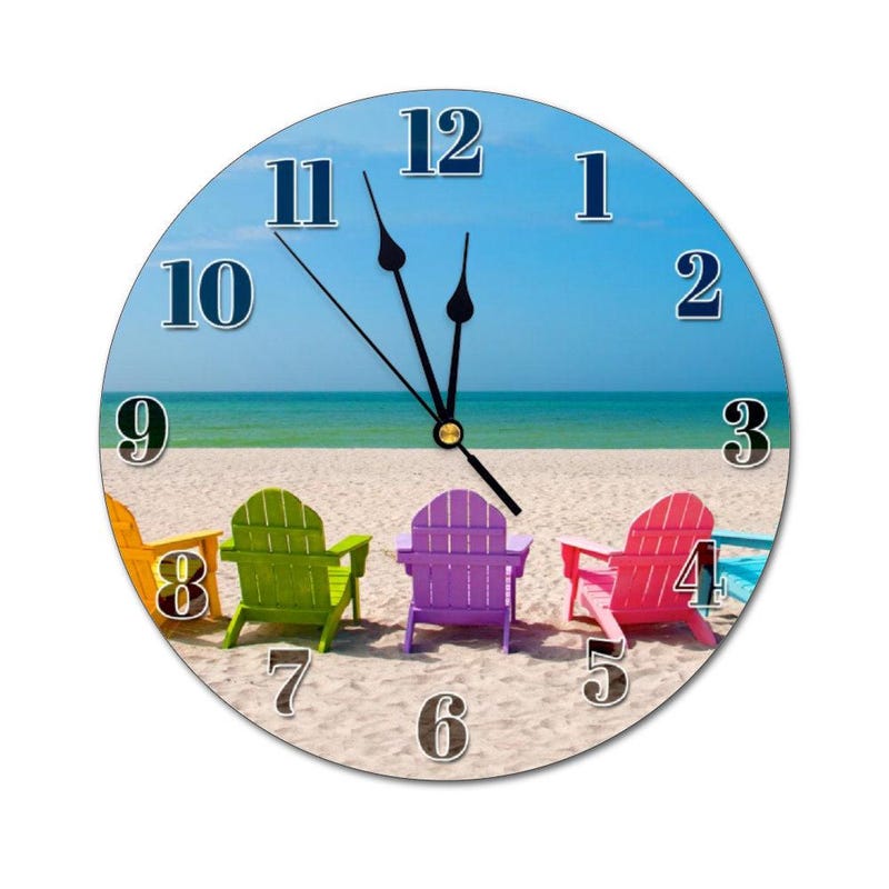 Beach Clock - Etsy