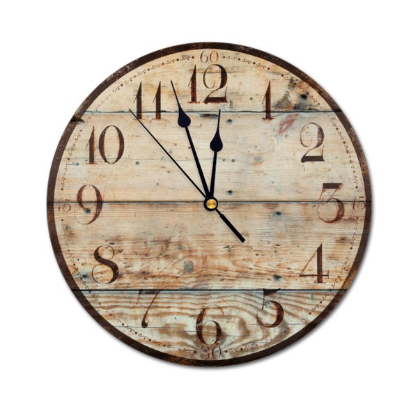 Large Wall Clock Farmhouse - Etsy
