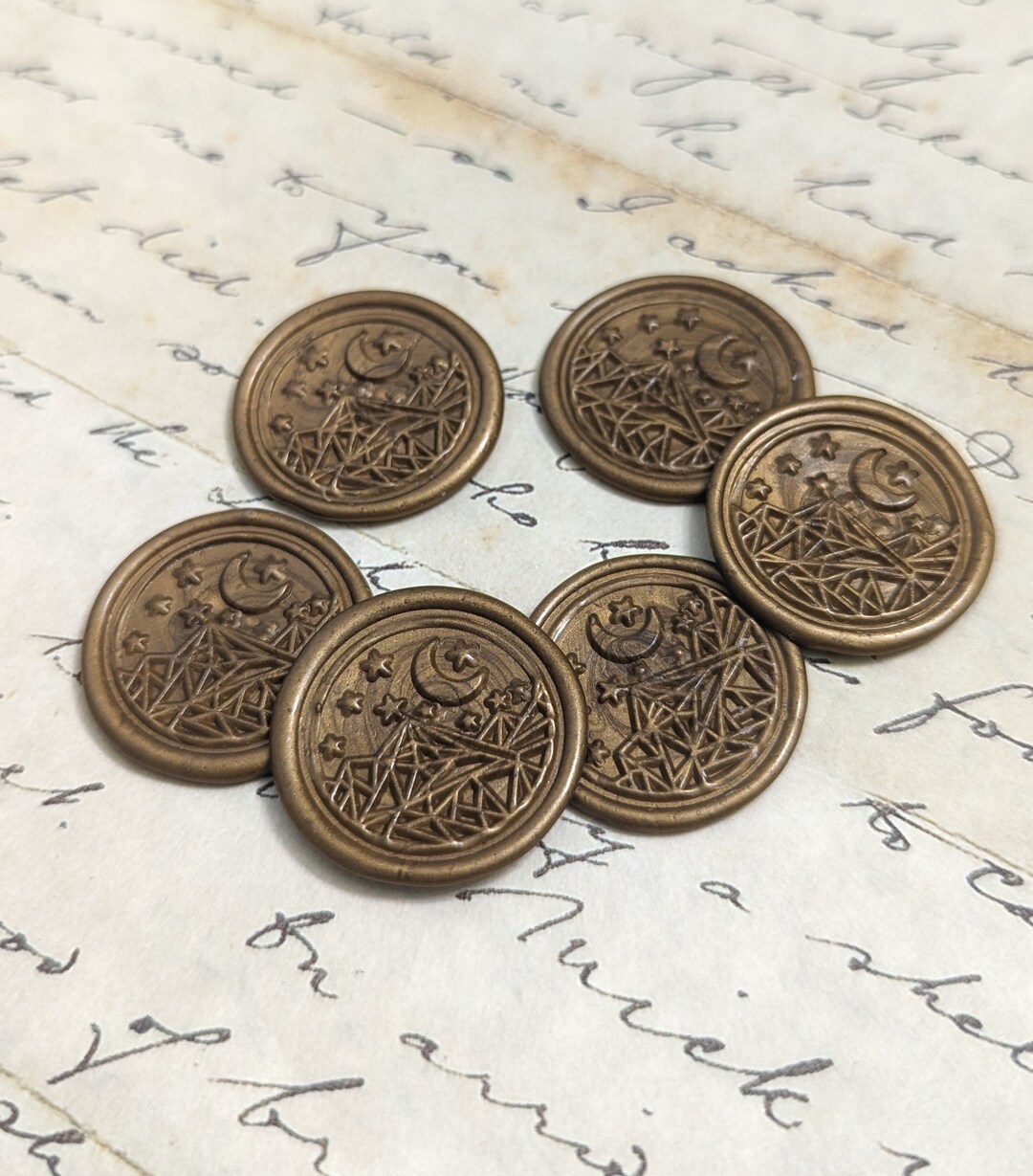 Handmade Mountain Peel & Stick Wax Seals: ACOTAR Wedding Invitation ...