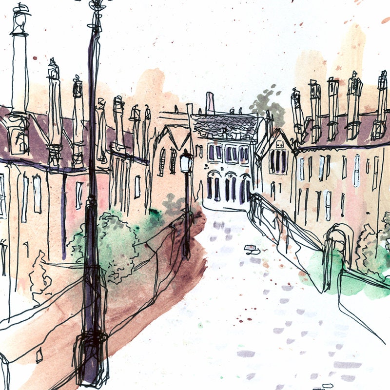 WELLS VICARS' CLOSE Original Painting Art, Drawing, Sketch, Mixed Media ...