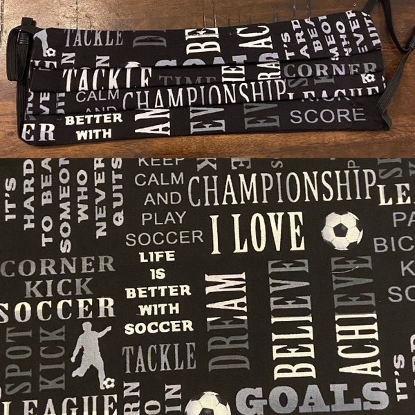 Soccer Face Mask - Etsy