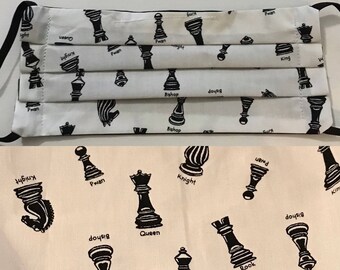 Chess Face Mask - Etsy