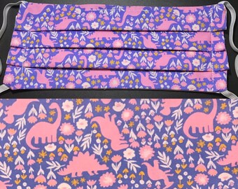 Dinosaurs Pink Mask - Etsy