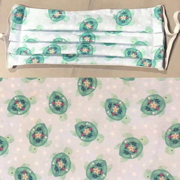 Sea Turtle Face Mask - Etsy