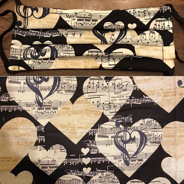 Music Face Mask - Etsy