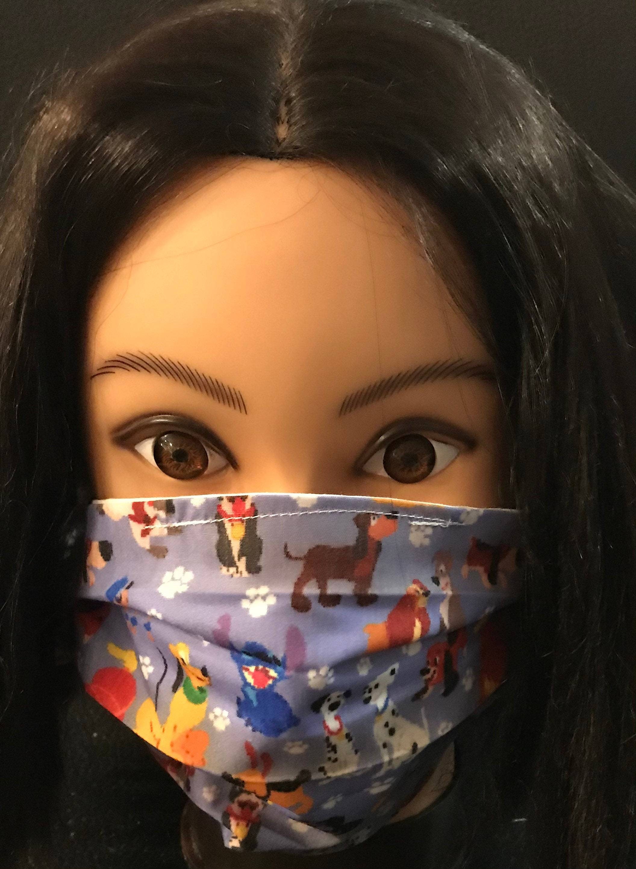 Cartoon Movie Theme Park Dogs Soft Cotton Face Mask Covering | Etsy