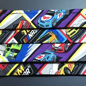 Face Mask Made With Licensed Nascar Race Car Racing Fabric Soft Cotton ...
