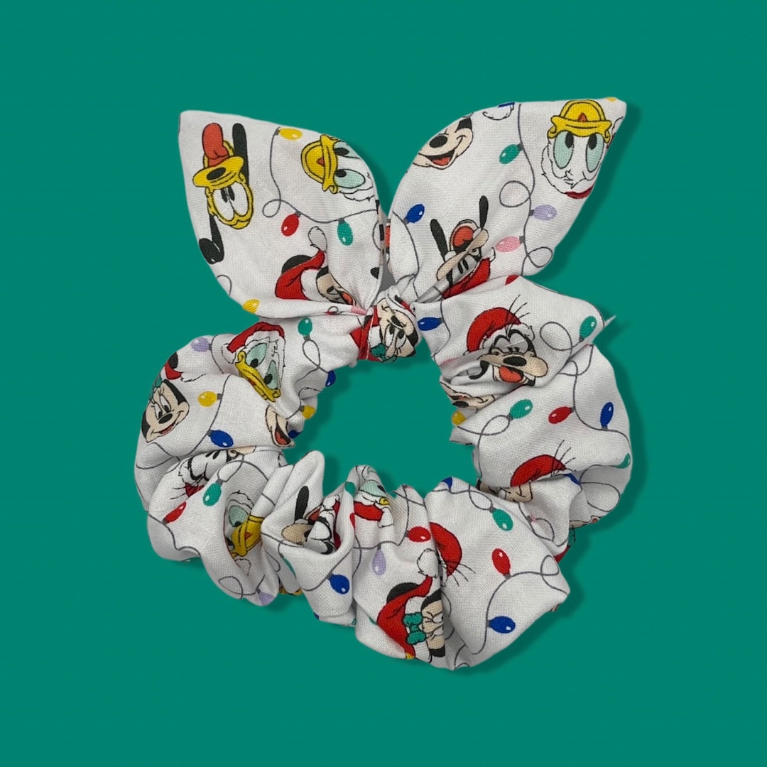 Scrunchie Made From Licensed Classic Disney Characters Mickey and Pals ...