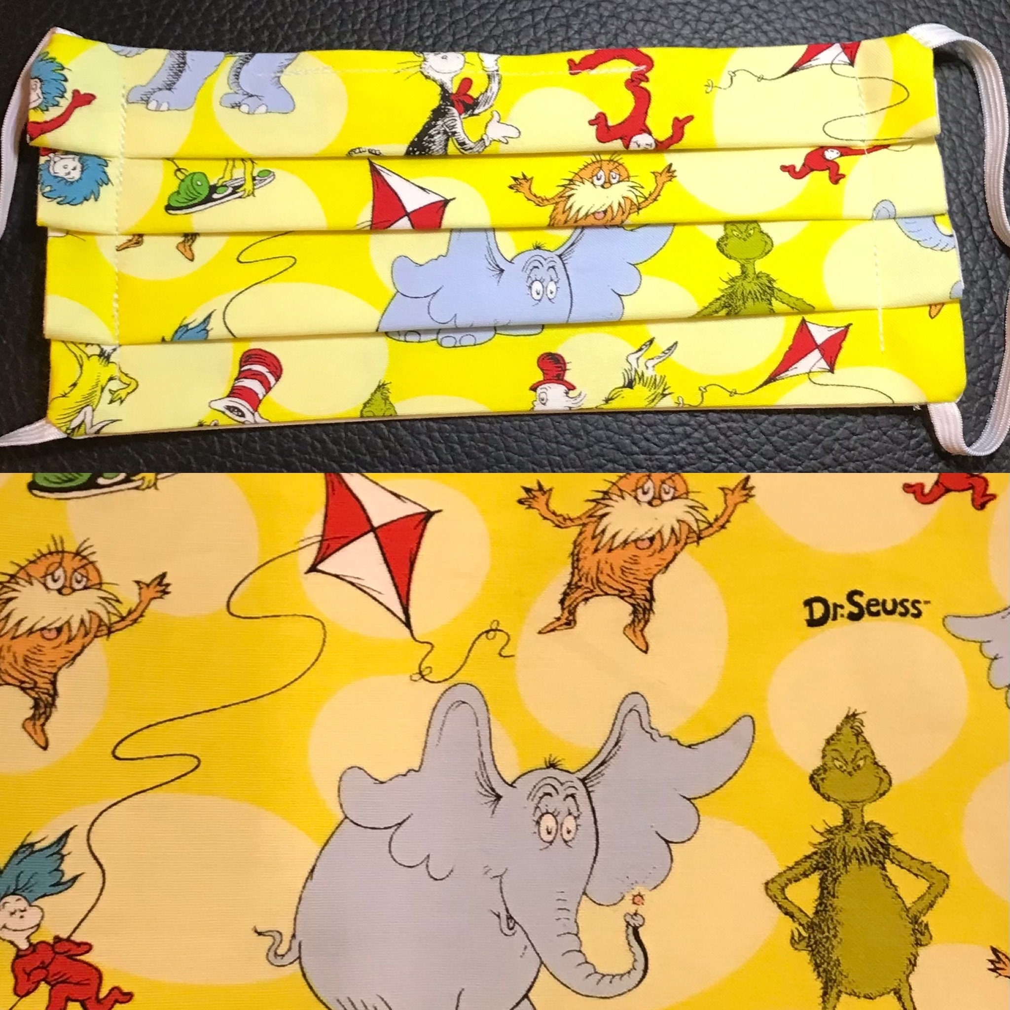 Face Mask Made With Licensed Dr. Seuss Universe Characters - Etsy