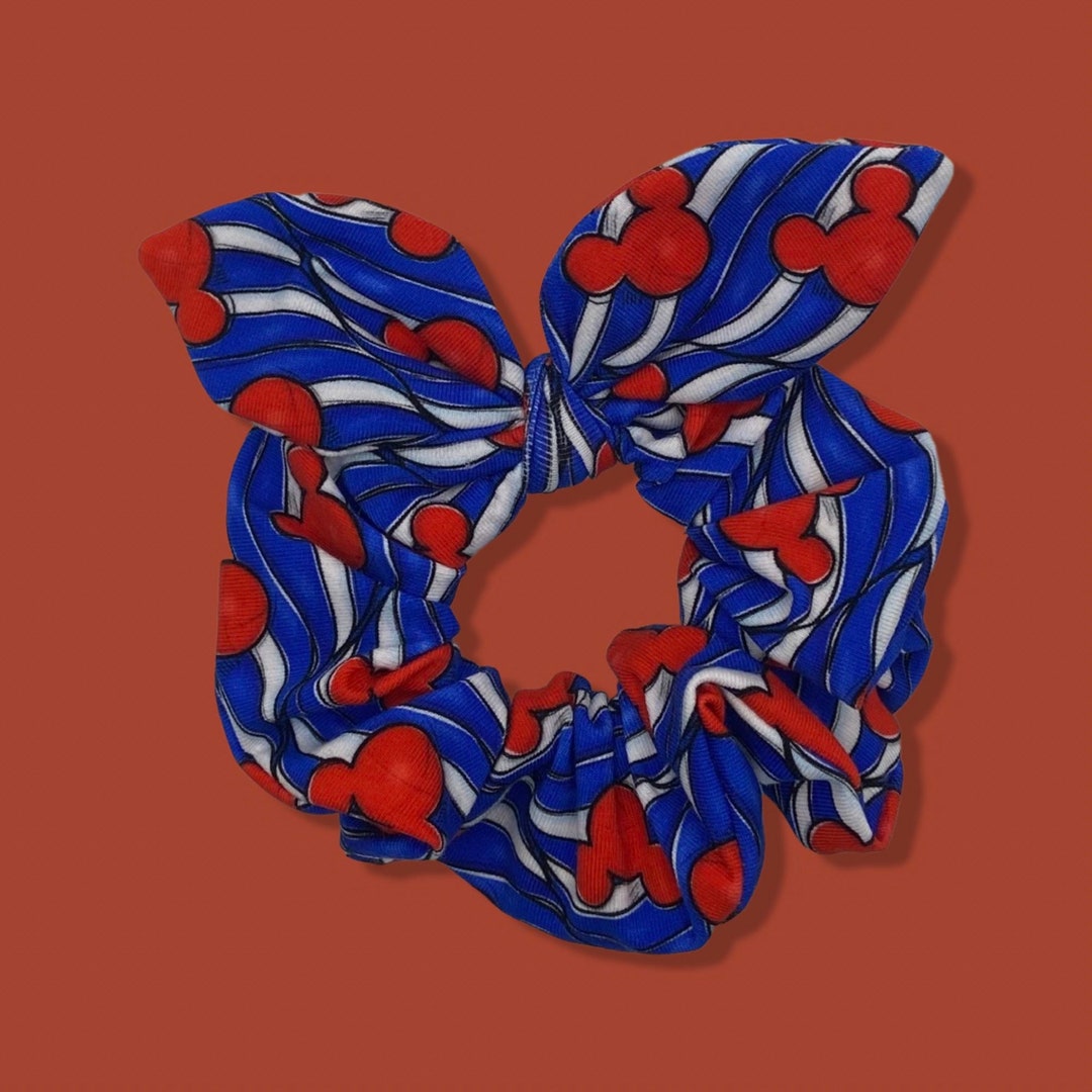 Sailing Flag Mouse Ears, Theme Park Cruise Line Scrunchie - Etsy