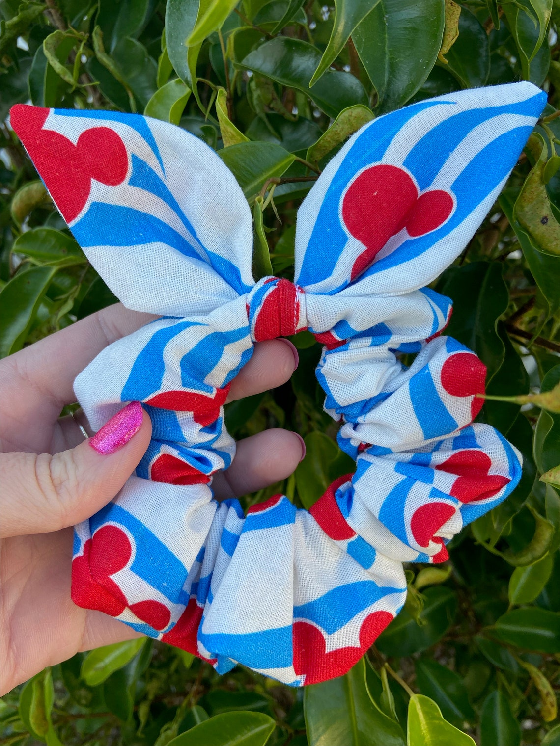 Sailing Flag Mouse Ears, Theme Park Cruise Line Scrunchie - Etsy
