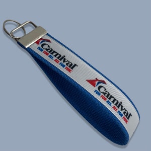 Keychain Made With Licensed Carnival Cruise Ribbon - Etsy