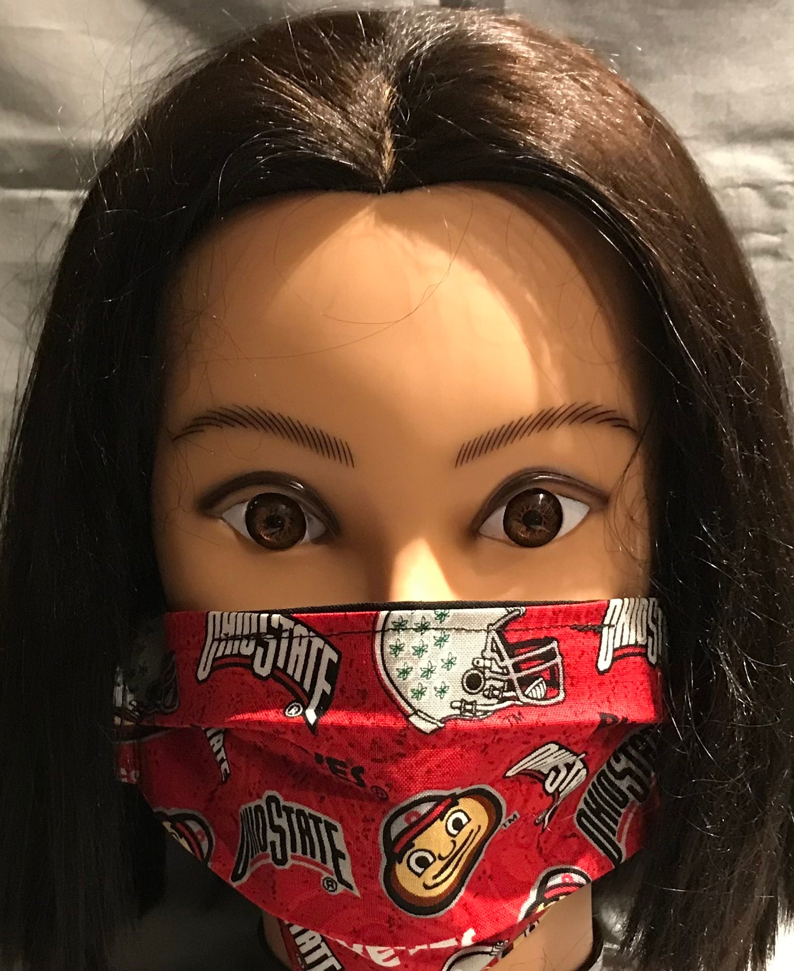 OSU Face Mask Made with Licensed Ohio State University | Etsy