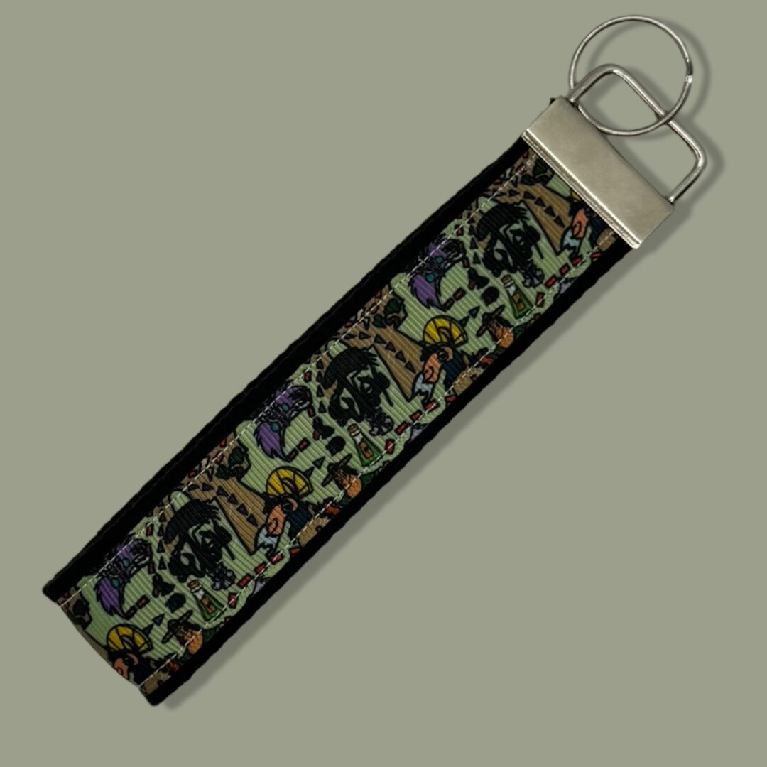 Keychain Made With Licensed Disney Emperor's New Groove Ribbon Wristlet ...