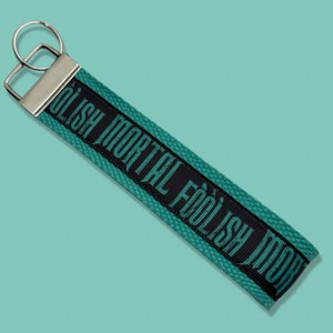 Haunted Theme Park Mansion Attraction Foolish Mortal Keychain Wristlet ...