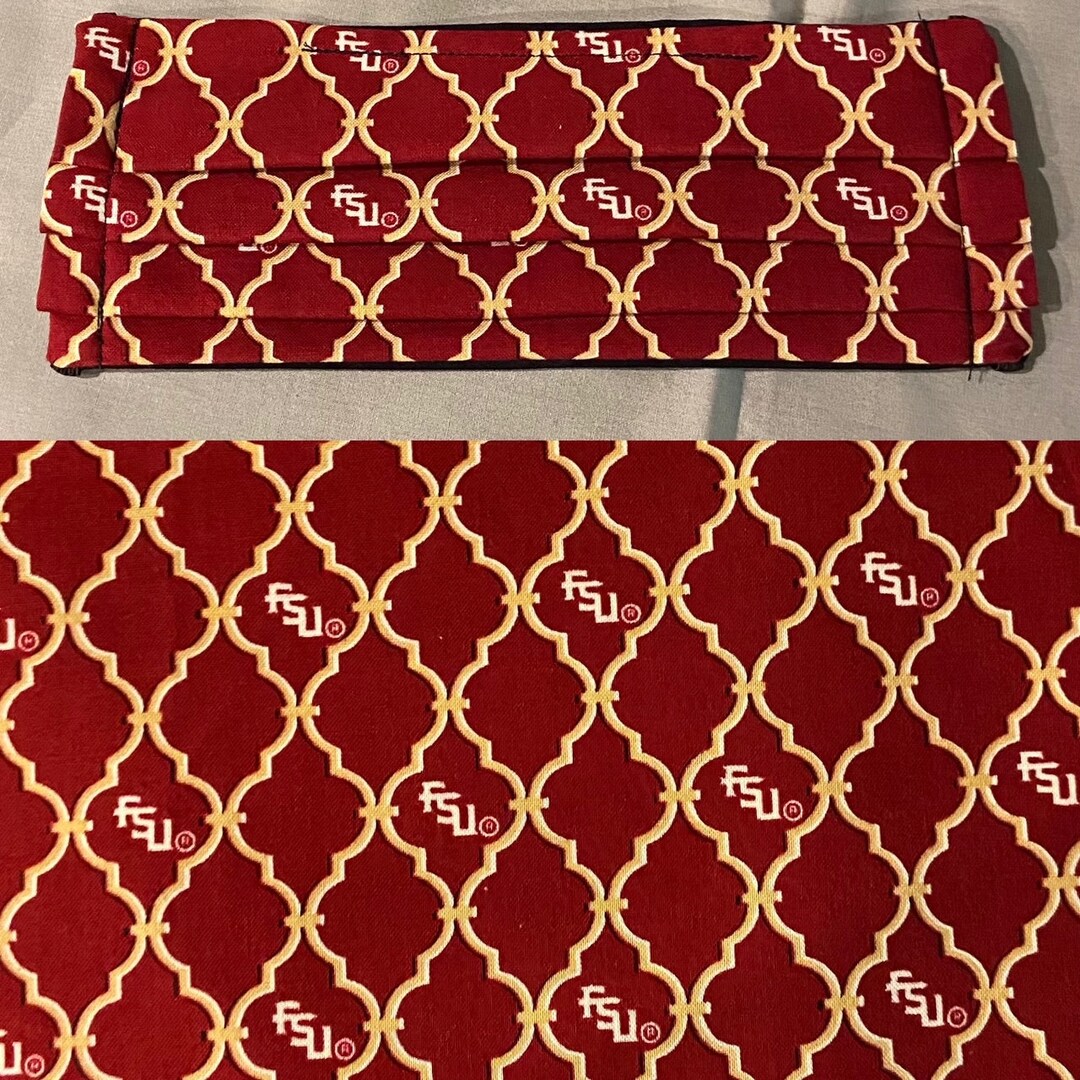 FSU Face Mask Made With Licensed Florida State Seminoles Noles Fabric ...