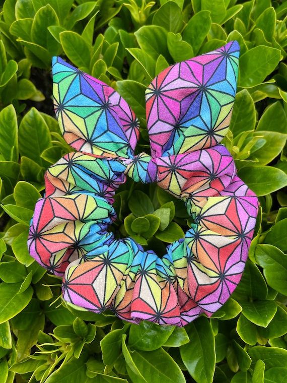 Rainbow EPCOT Style Wall Scrunchie - Etsy