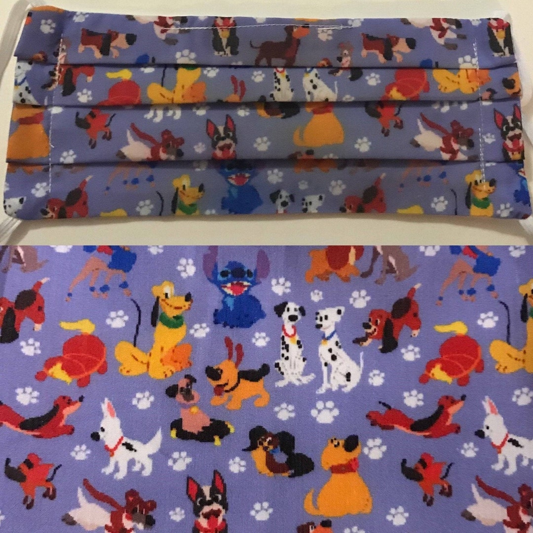 Cartoon Movie Theme Park Dogs Soft Cotton Face Mask Covering - Etsy