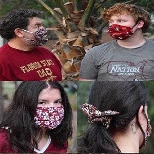 FSU Emoji Spirit Face Mask Made With Licensed Florida State University ...
