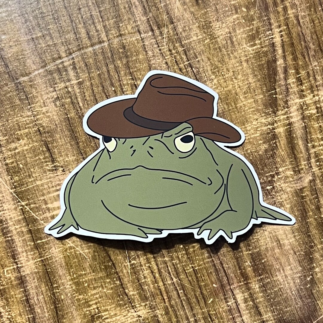 Cowboy Frog Sticker, Thecaityperry X Thecowcouture Collab - Etsy