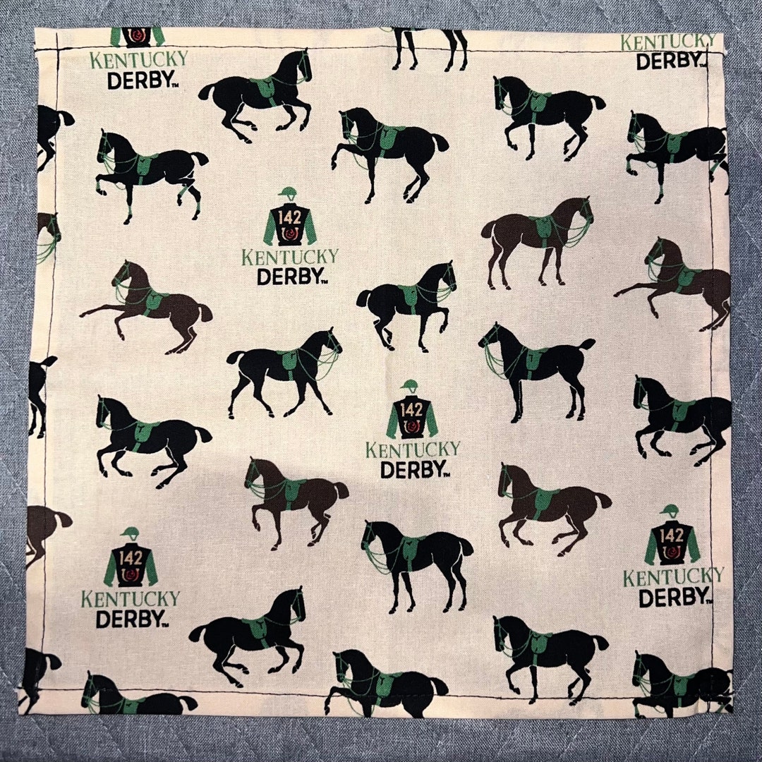 Derby Day Horses Pocket Square Made With Licensed Kentucky Derby Fabric ...