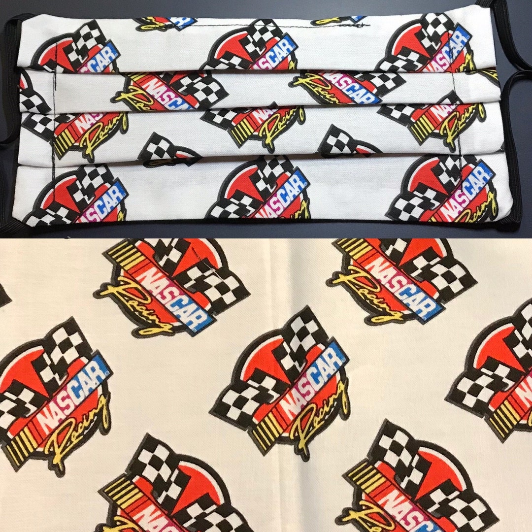 Face Mask Made With Licensed Nascar Checkered Flag Racing Fabric Soft ...