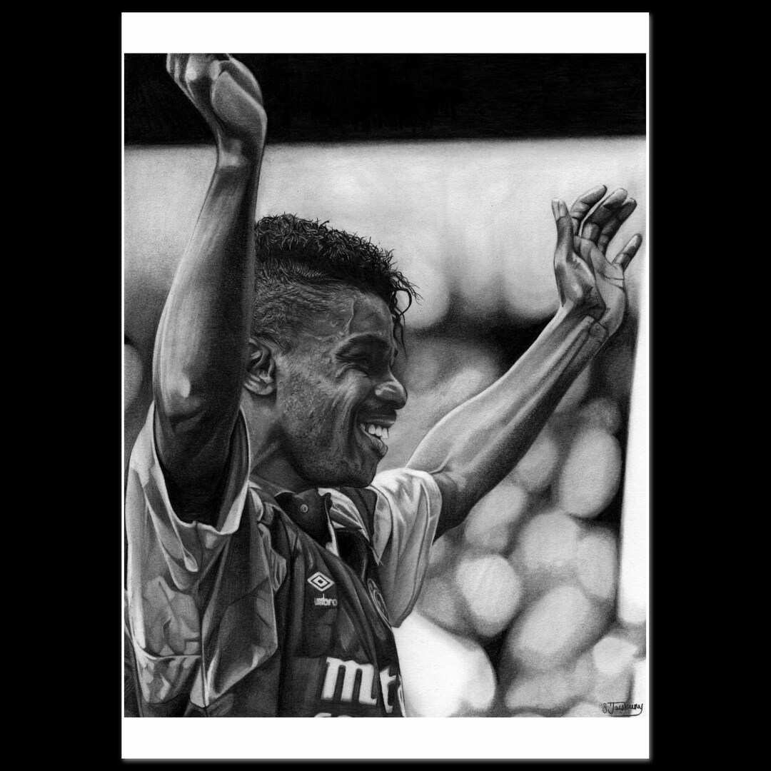 Tony Daley Drawing - Print - A4/A3 - Sam Joesbury Art - Etsy