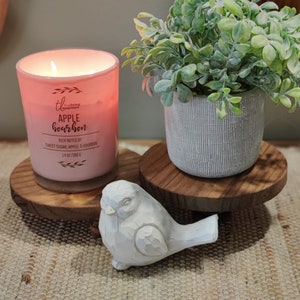 Candle Riser | Pedestal | Decorative Shelf | Wood Rustic Display ...