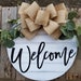 Welcome Round | Welcome Door Sign | Door Hanger | Housewarming Gift ...
