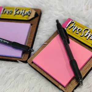 Sticky Note Holder Pencil | Present | Desk | Teacher | Appreciation ...