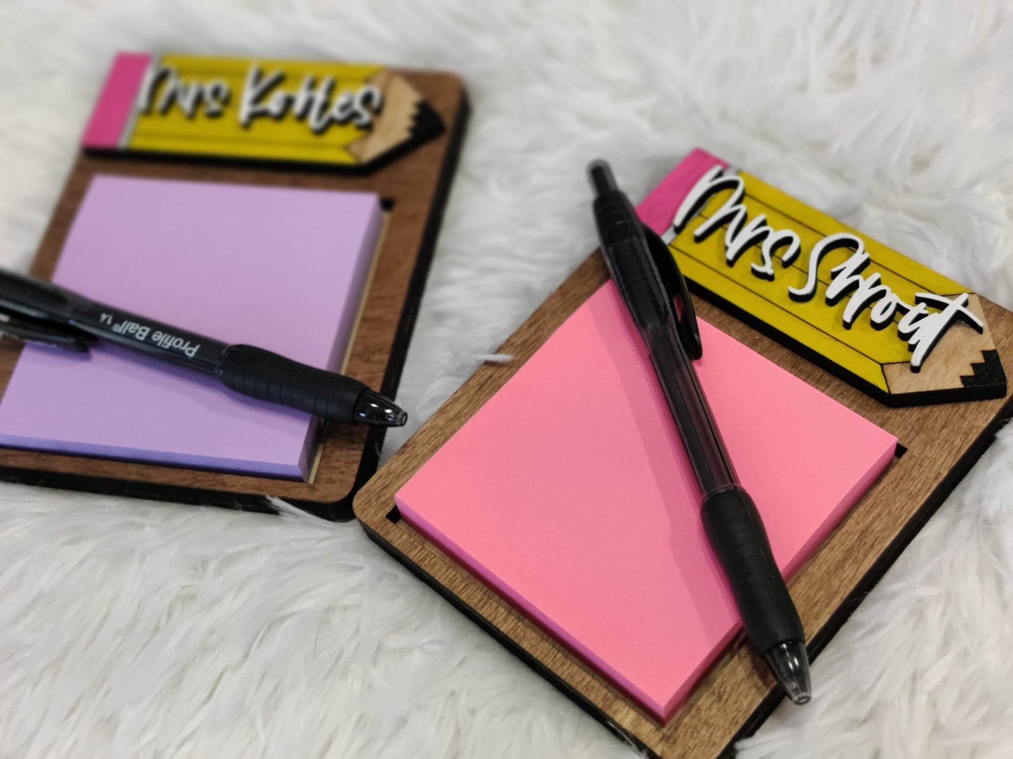 Sticky Note Holder Pencil | Present | Desk | Teacher | Appreciation ...