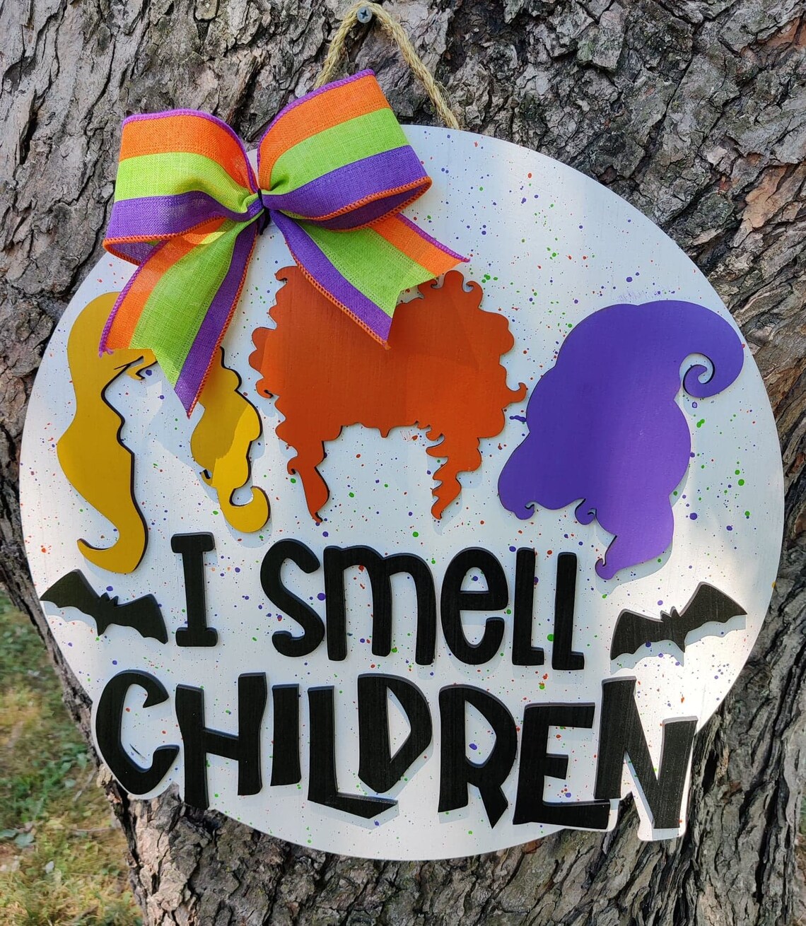I Smell Children Round Sign Doorhanger Halloween - Etsy