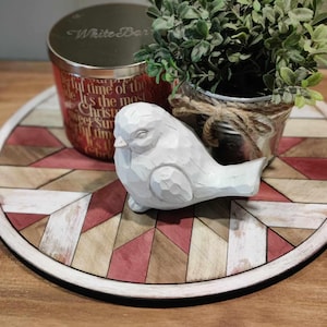 Rustic Wood Quilt Pattern Round Decor Handcrafted Wood Art With ...