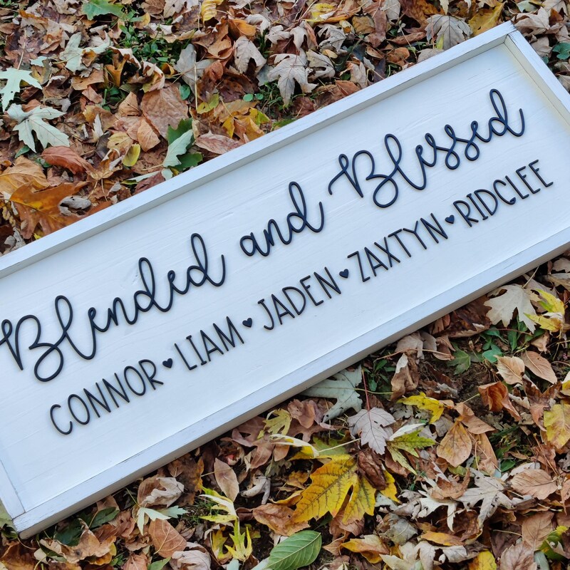 Blended Family Sign - Etsy