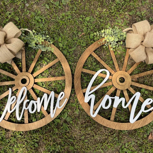 Wood Wagon Wheel - Etsy