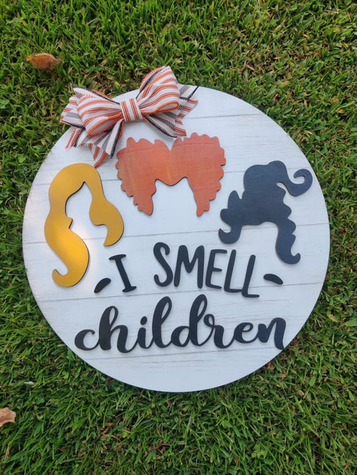I Smell Children Round Sign Doorhanger Halloween - Etsy