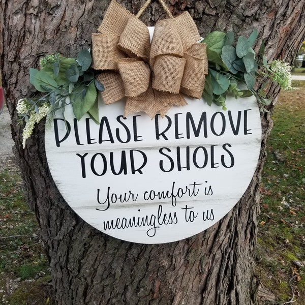 No Shoes Funny Sign - Etsy