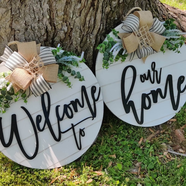 Double Door Front Door Signs - Etsy