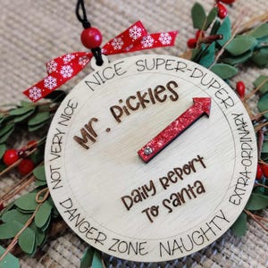 Elf Report Ornament | Naughty Nice Meter | Adjustable | Interactive ...